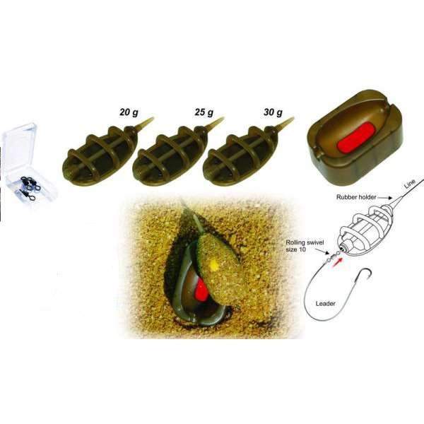 Extra Carp Method Feeder Set 20,25,30g + Formička - Karel Nikl